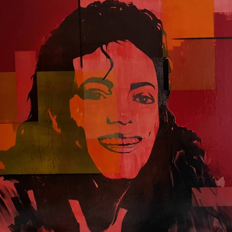Michael Jackson Painting by Gabriel Panev | Saatchi Art