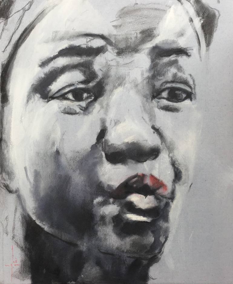 Second thoughts Painting by My An Ho | Saatchi Art