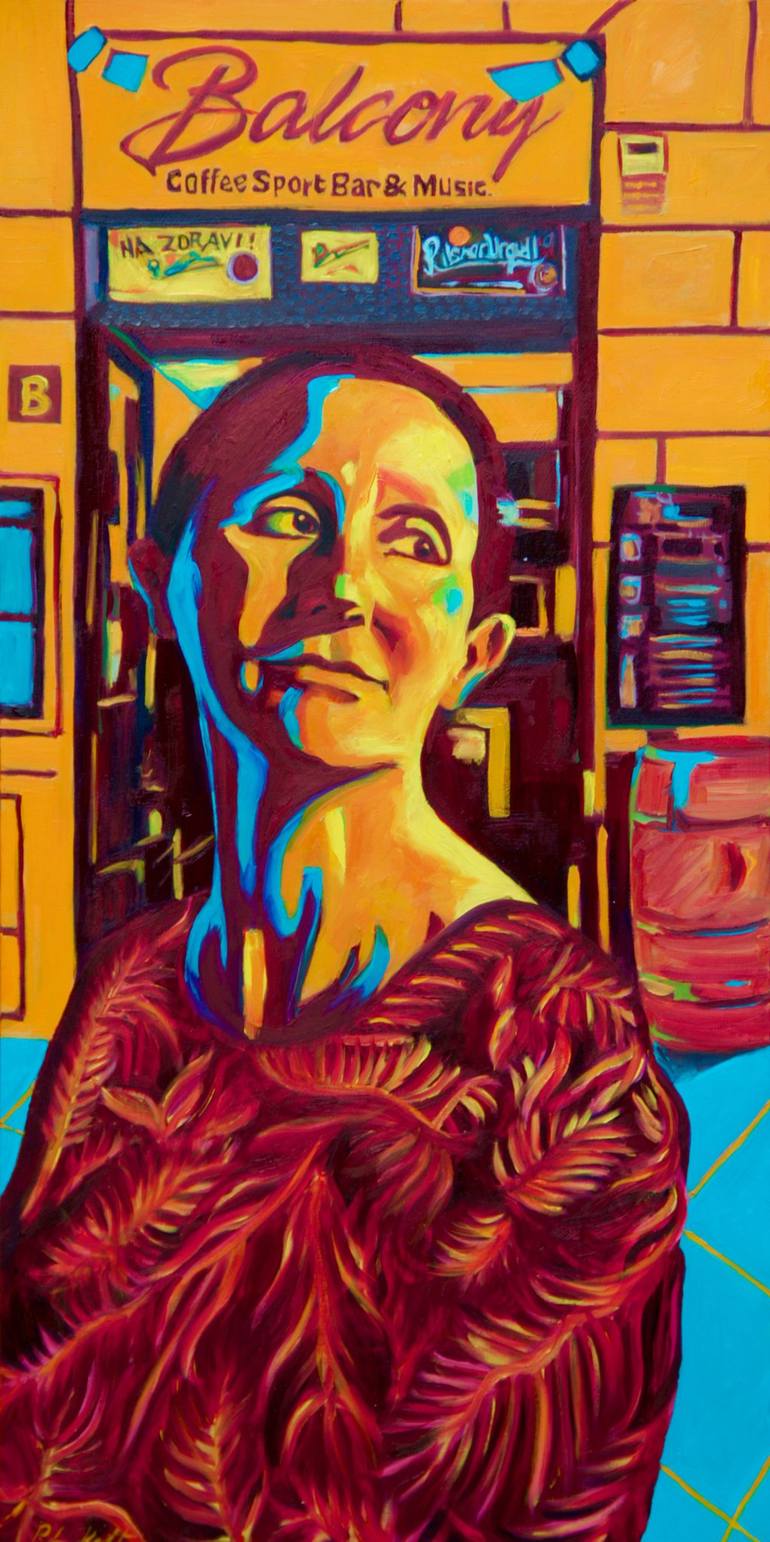 A Portrait of Marcia Painting by Emma Plunkett | Saatchi Art