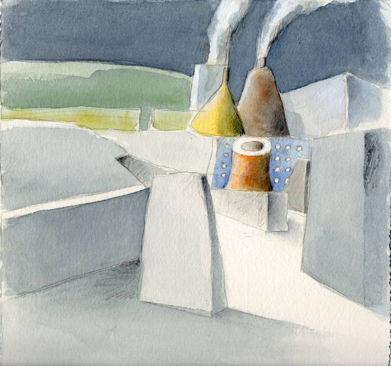 Suburbs Painting by Alberto Maria Prina | Saatchi Art