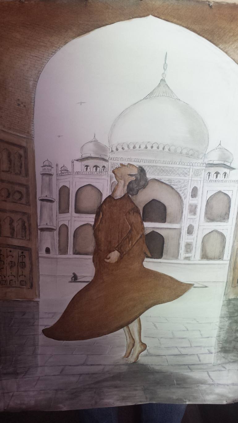 Taj Mahal Experience Painting by Sajjad Ahmad | Saatchi Art