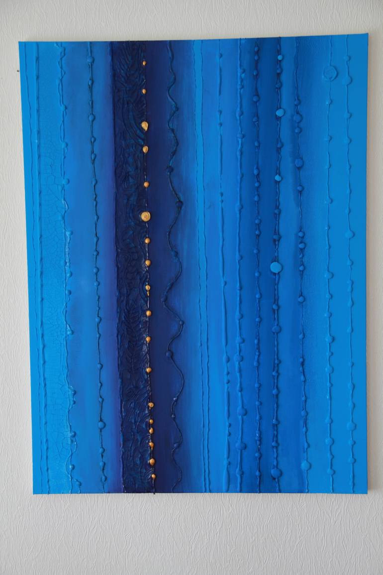 The Golden Path Painting by Robbie Wayward | Saatchi Art