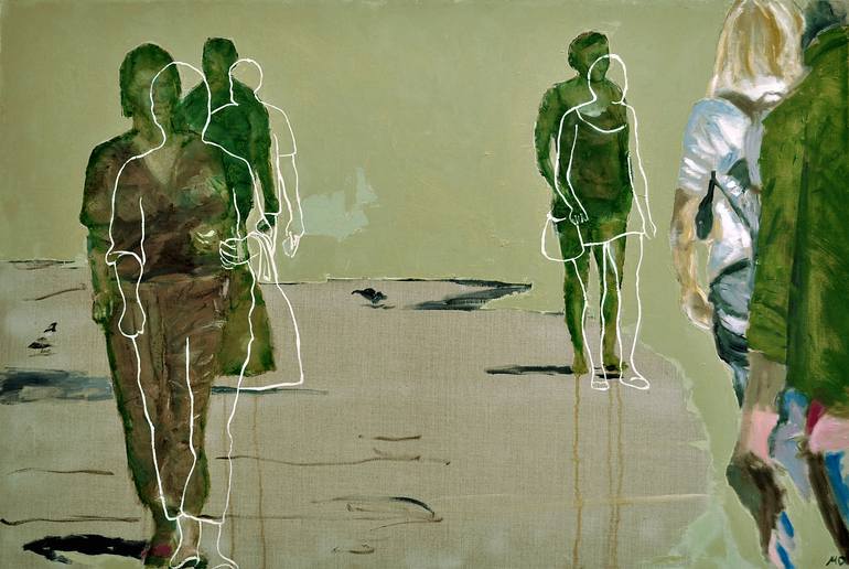 Passanten 1 Painting by Matthias Oppermann | Saatchi Art
