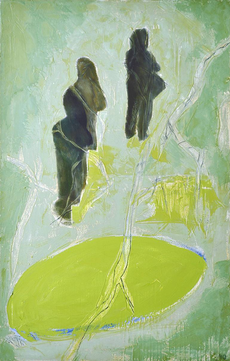 Wartende Painting by Matthias Oppermann | Saatchi Art