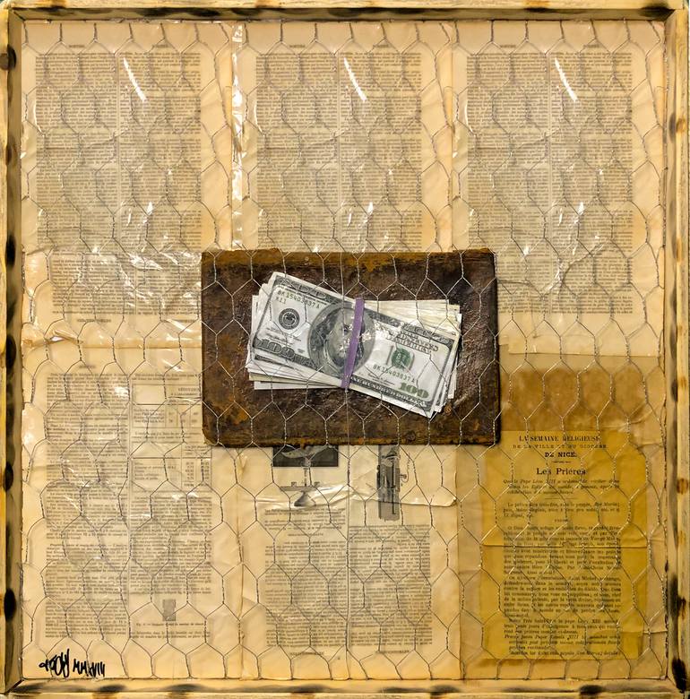 Bank Account Collage by TOMMY GOODMAN | Saatchi Art