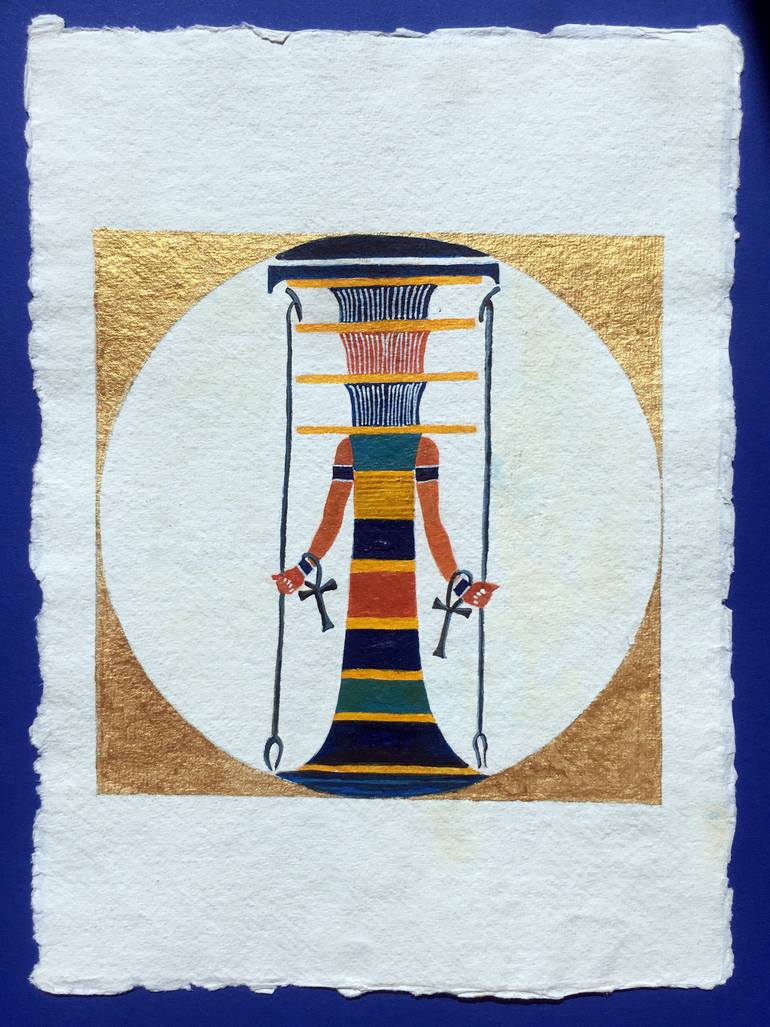 Djed Painting by Sophia Hadjipapa | Saatchi Art