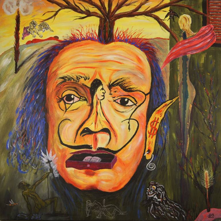 El mayor (Dalí) Painting by Erwin Bruegger | Saatchi Art Netherlands