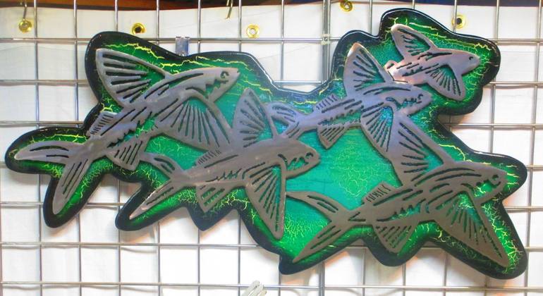 The Storm of 5 Flying Fish Sculpture by TRAVIS BODLE | Saatchi Art