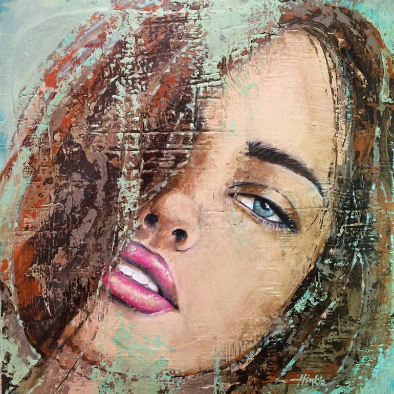 Faccia Uno Painting by Terry Hinkle | Saatchi Art