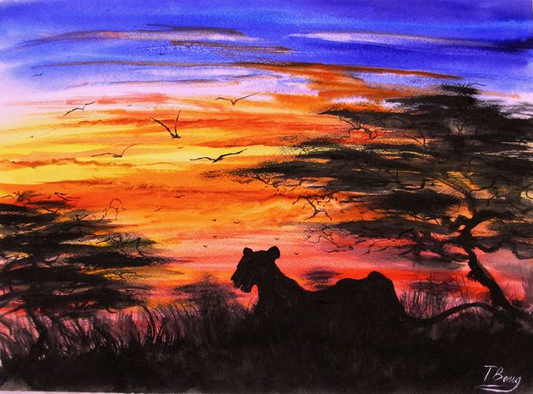 Time of Drought Painting by Tania Wold | Saatchi Art