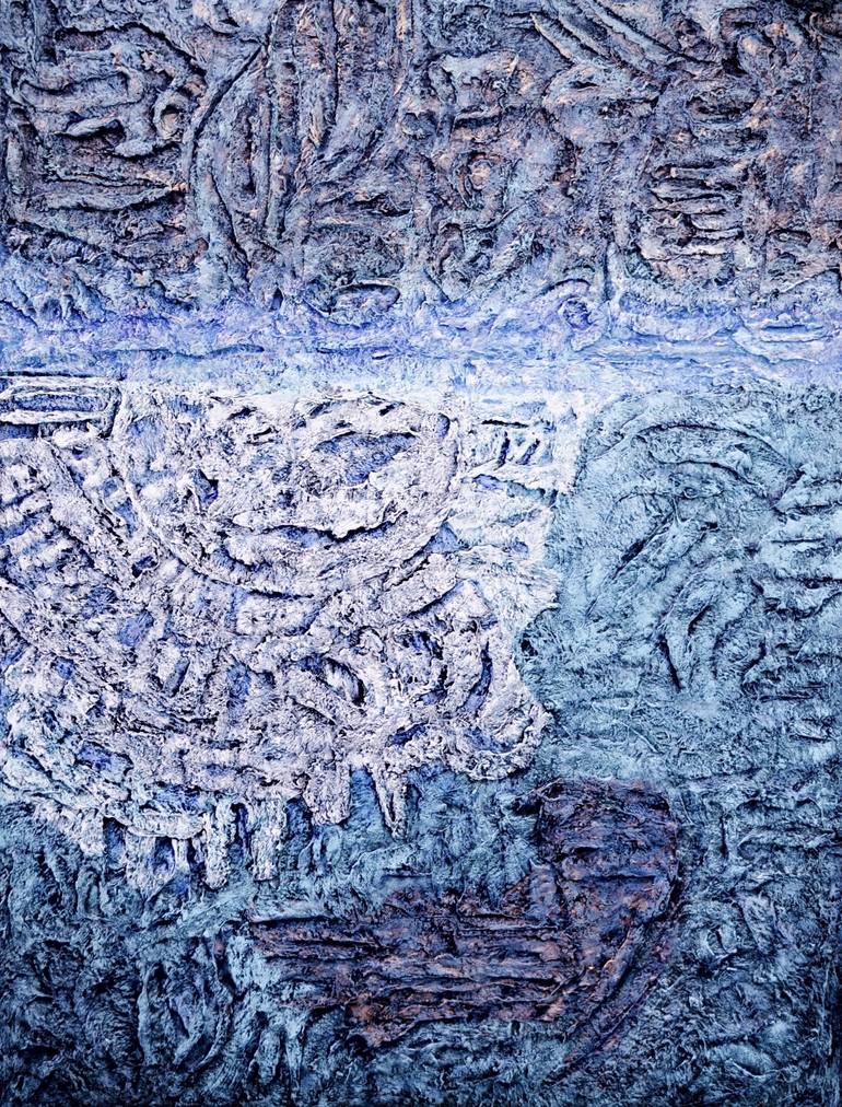 Blue Calligraphy, From the Series Painting by Humberto Castro-Cruz ...