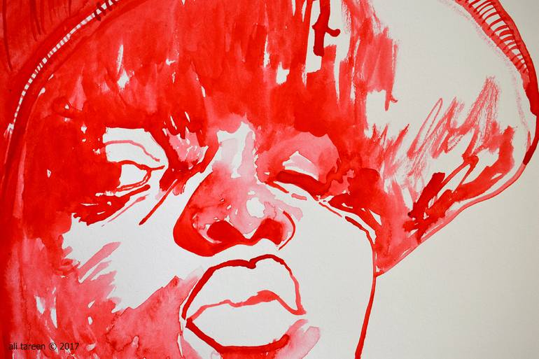 The Notorious B.I.G Drawing by Ali Tareen | Saatchi Art