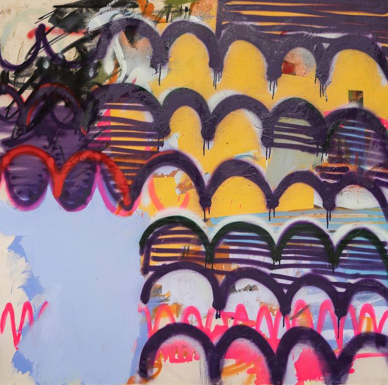 SPRAY MOUNTAIN Painting by Pablo Ramón Benitez Adame | Saatchi Art