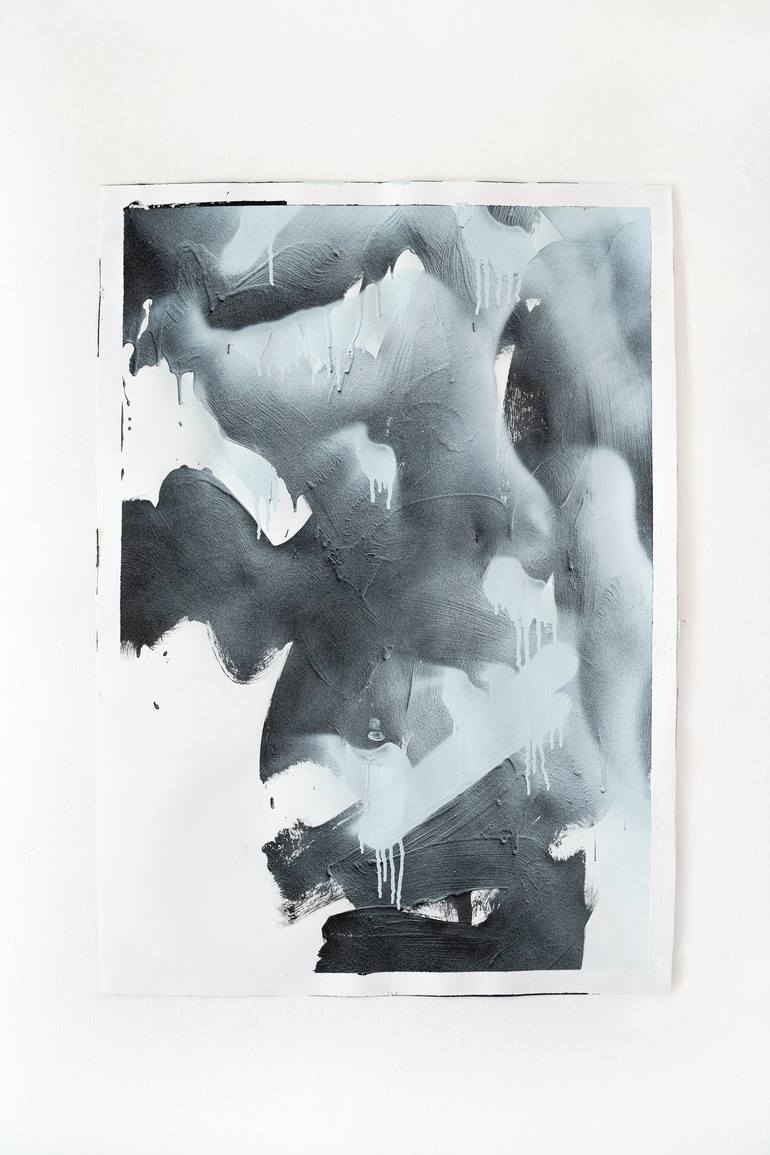 SPONTANEITY IN BLUE Painting by Pablo Ramón Benitez Adame | Saatchi Art