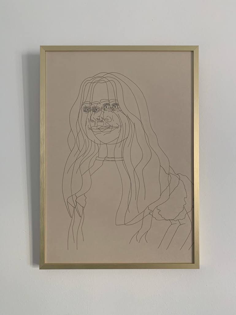 Optical Girl - Original Drawing by Erika Kendal | Saatchi Art