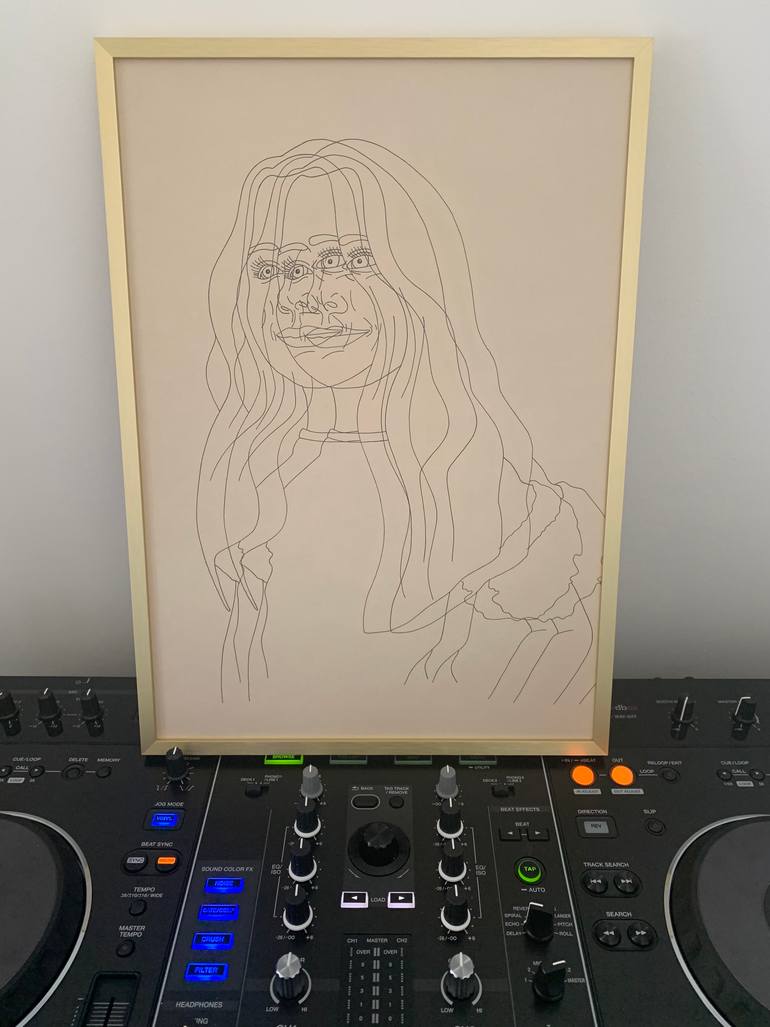 Optical Girl - Original Drawing by Erika Kendal | Saatchi Art