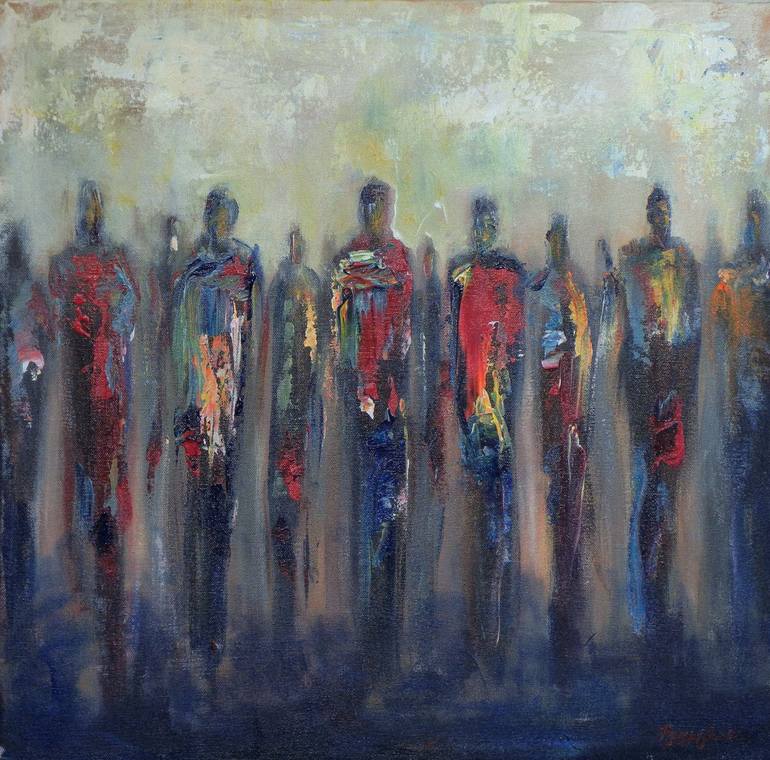 Abstract Group Of People