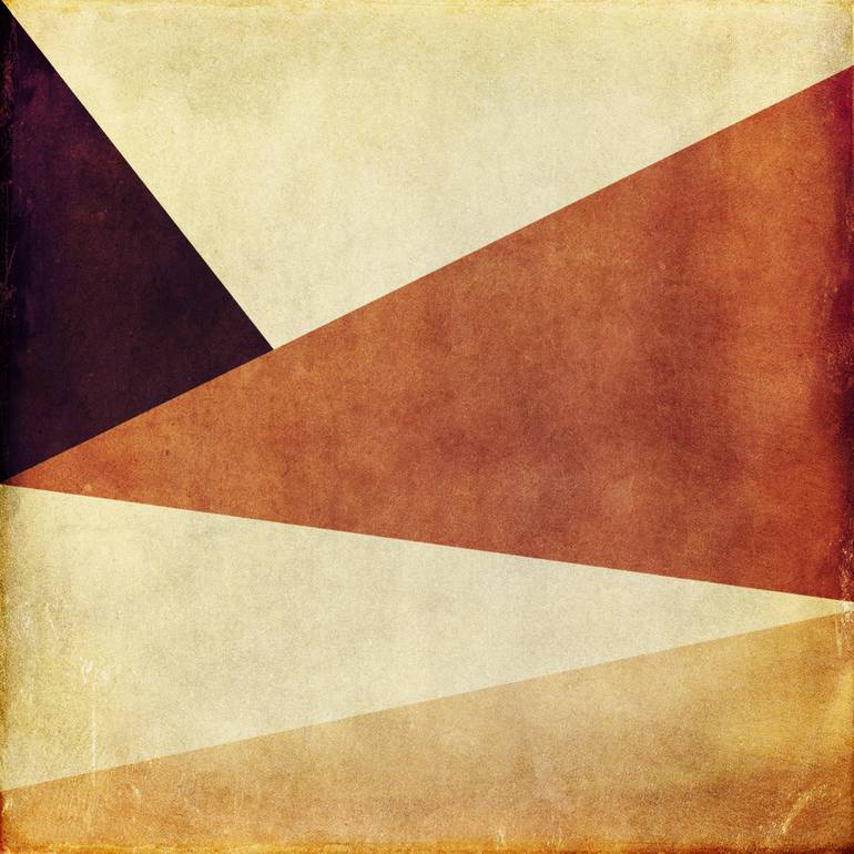 Soft triangles Painting by Gábor Ujvári | Saatchi Art