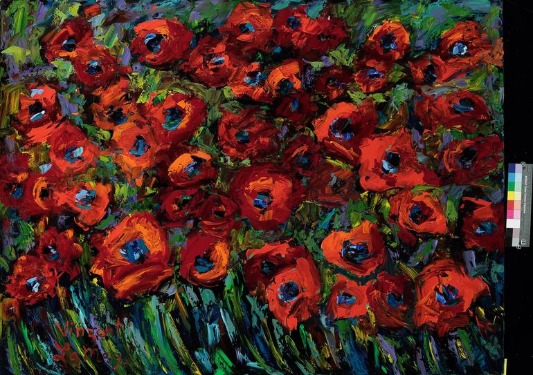 POPpies Painting by Nancy Vinzant LaMay | Saatchi Art