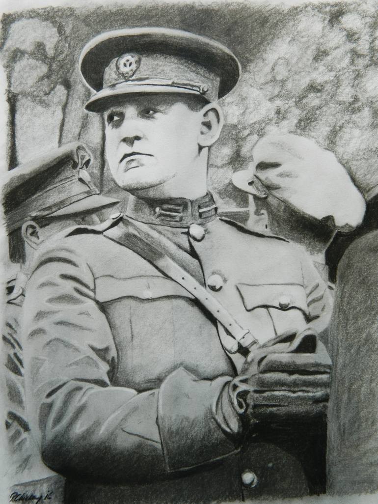 Michael Collins Uniform Drawing by Paul Cluskey | Saatchi Art