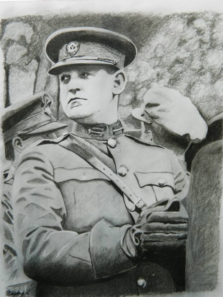 Michael Collins Uniform Drawing by Paul Cluskey | Saatchi Art