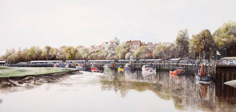 Rye Fishing Boats Painting by Andy Butler | Saatchi Art