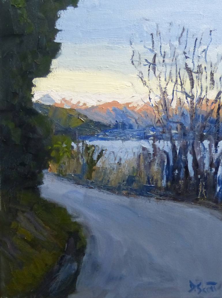 Afternoon In Queenstown, New Zealand Painting by Daniel Scott | Saatchi Art
