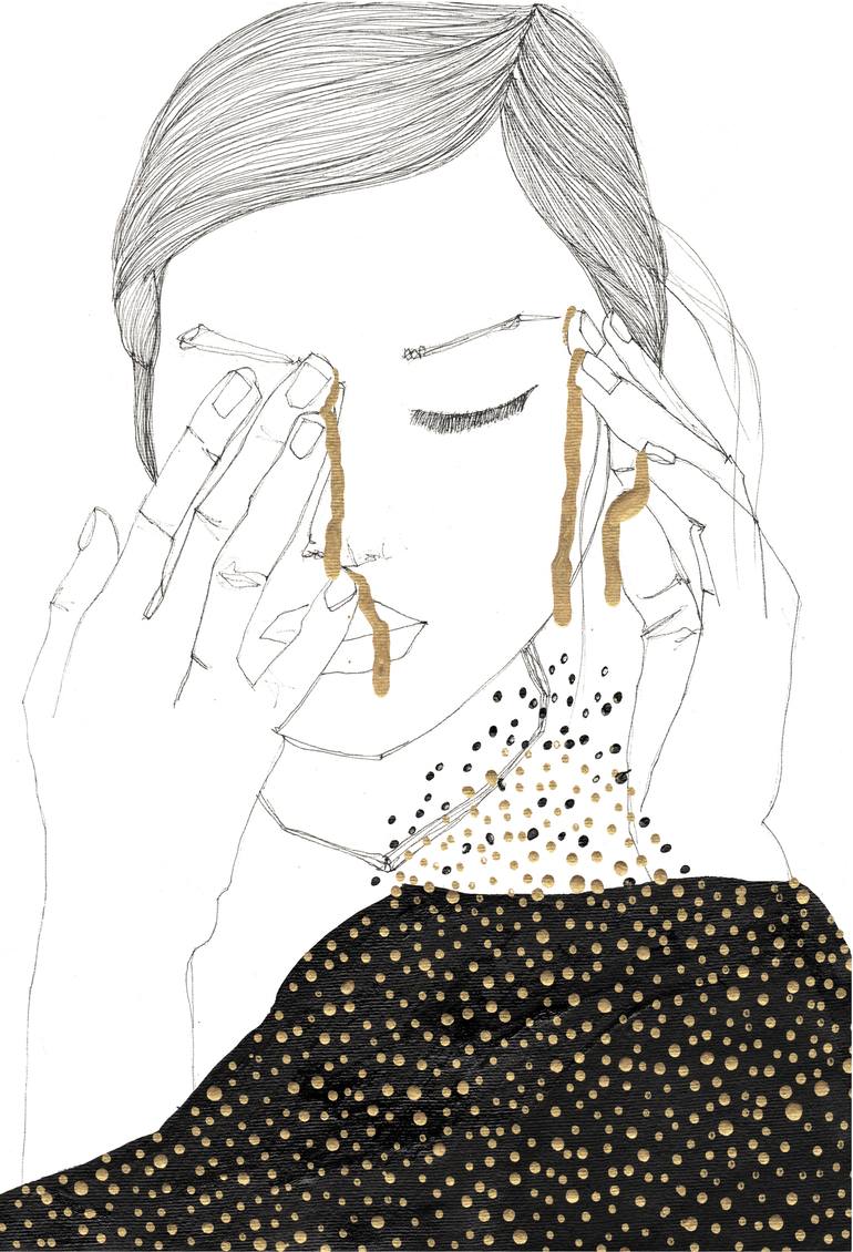 My Imperfections Drawing by Eliyah Qureshi | Saatchi Art