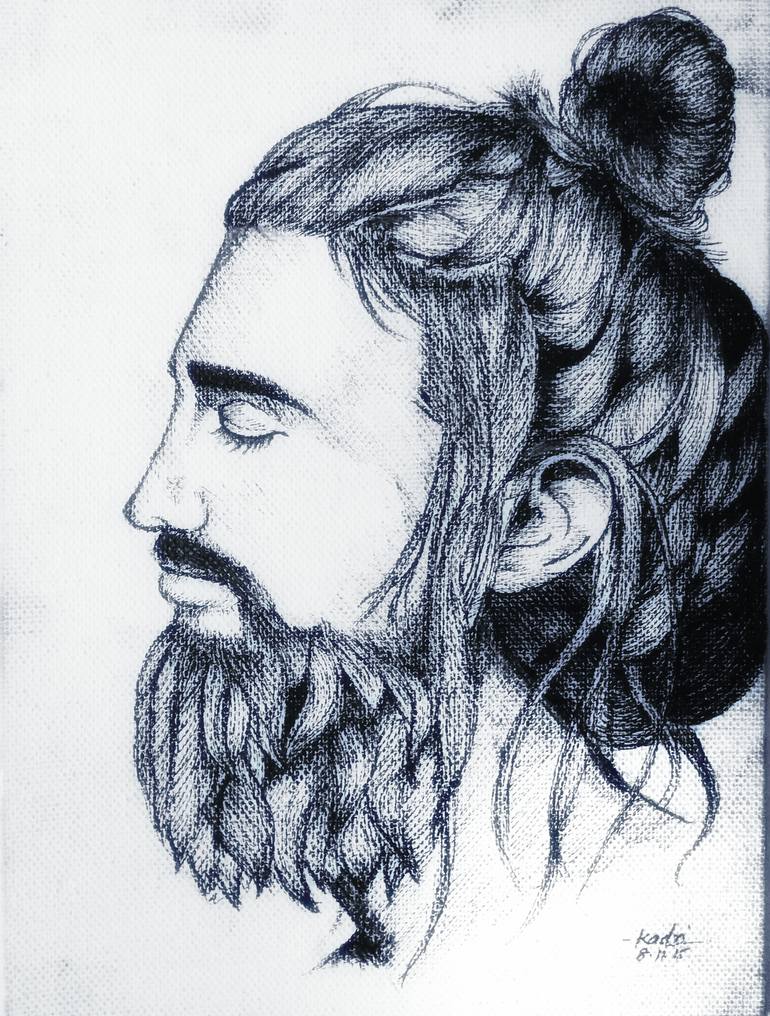 Wisdom Drawing by Kathiravan Subramanium | Saatchi Art