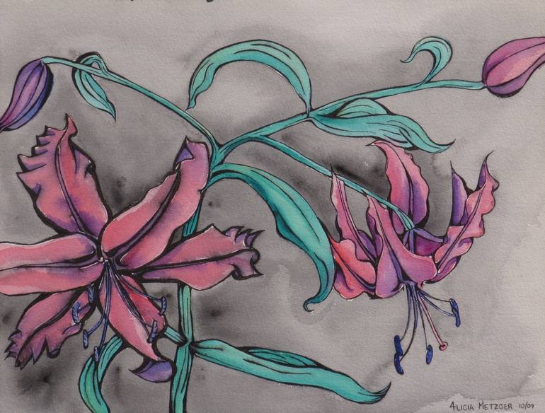 Flowers Painting by Alicia Mueller | Saatchi Art