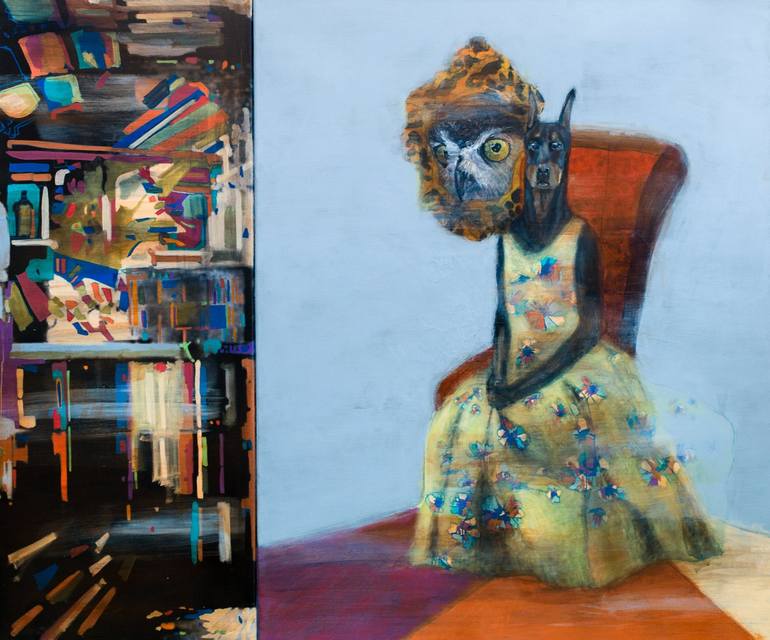 All dressed up Painting by Ann-lisbeth Albek Sanvig | Saatchi Art