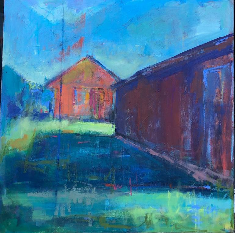 BARNS Painting by Page Railsback | Saatchi Art
