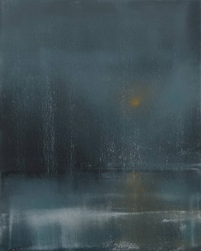 Snowfall at the Lake (Featured) Painting by Howard Sills | Saatchi Art