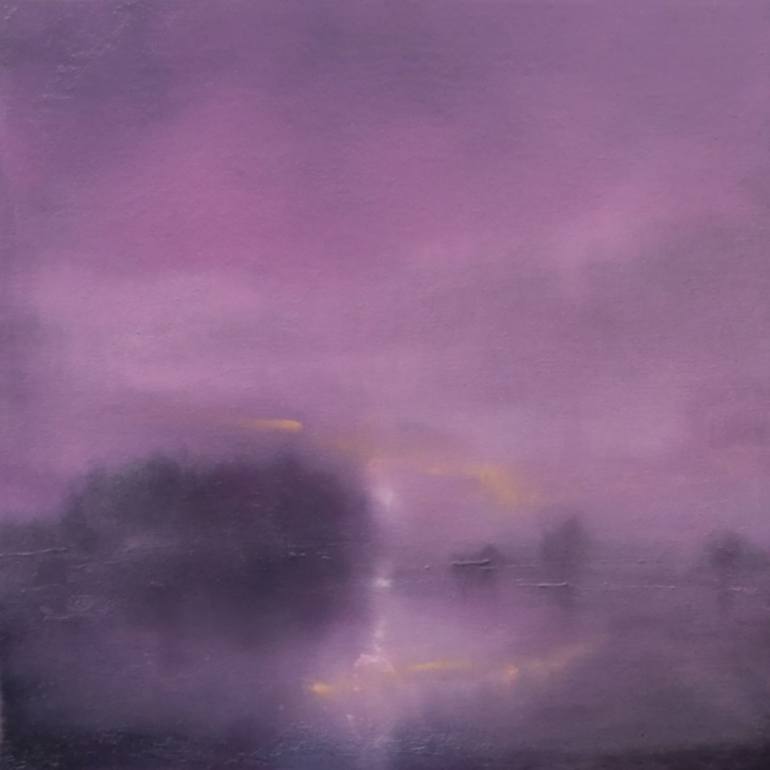 A Winter's Night Painting by Howard Sills | Saatchi Art