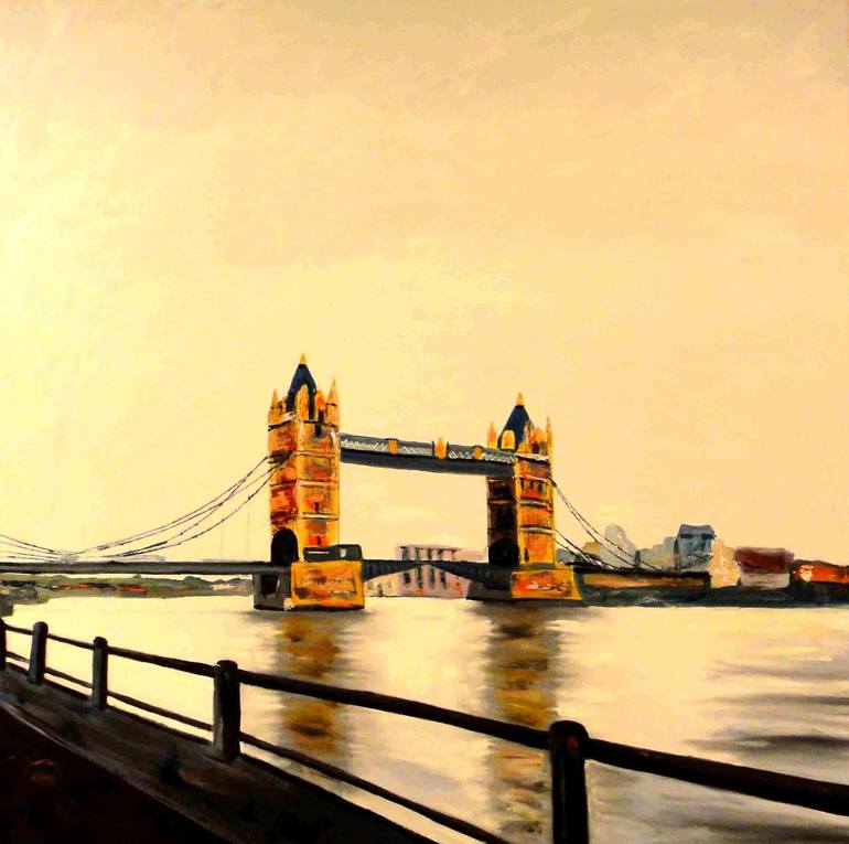 Tower Bridge Painting by Simon Eccles | Saatchi Art
