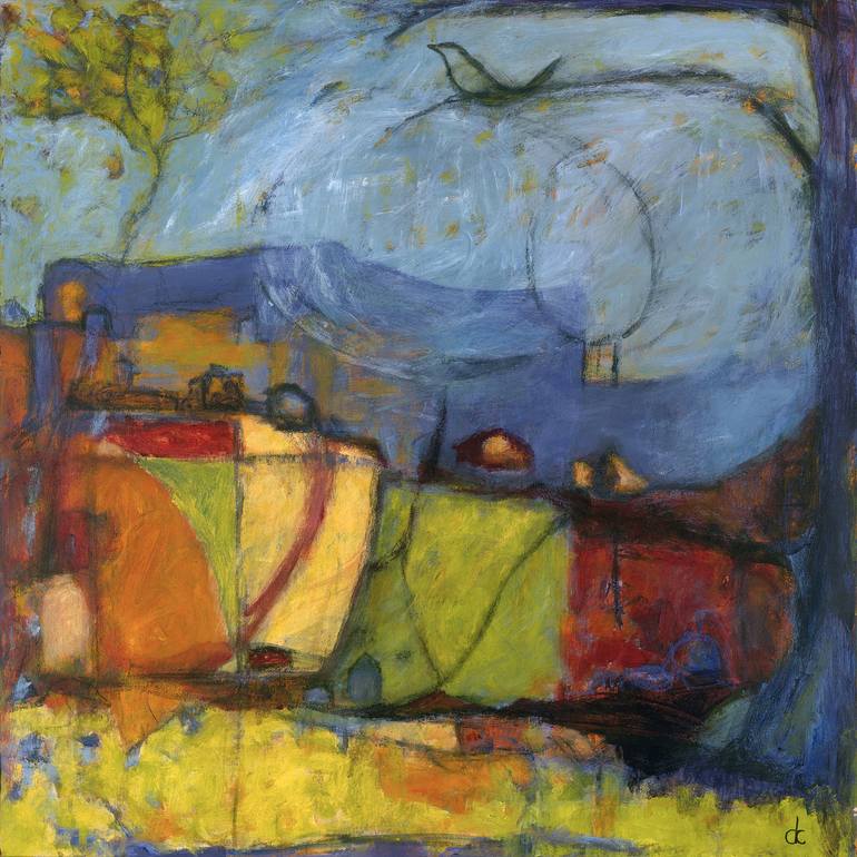 singing away the darkness Painting by Danielle Crilly | Saatchi Art