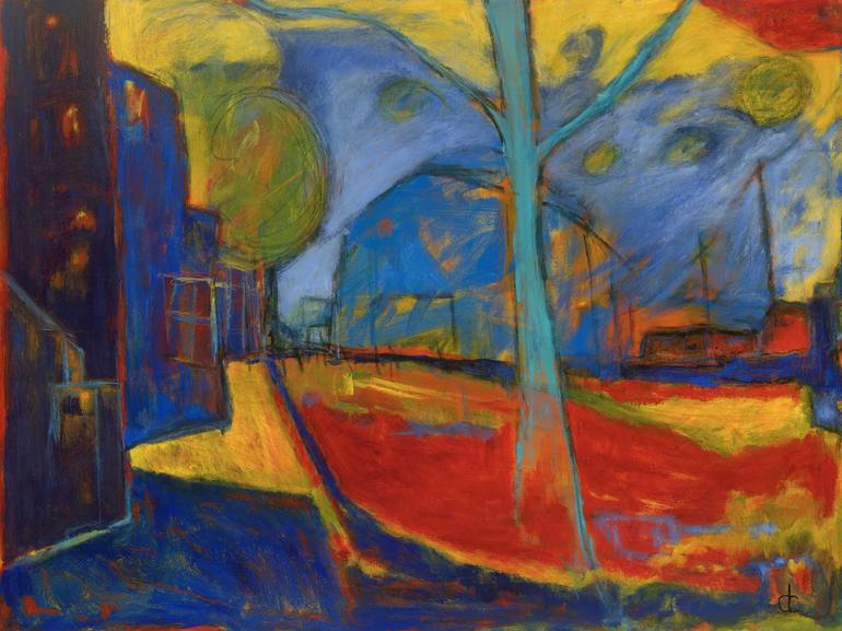 right in the middle Painting by Danielle Crilly | Saatchi Art