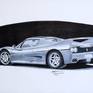 Ferrari F50 Drawing by Sreejith Krishnan Kunjappan | Saatchi Art