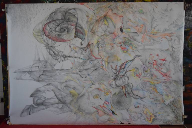 Die Mannigfaltigkeit (engl. Plurality) Drawing by Dirk Woita | Saatchi Art