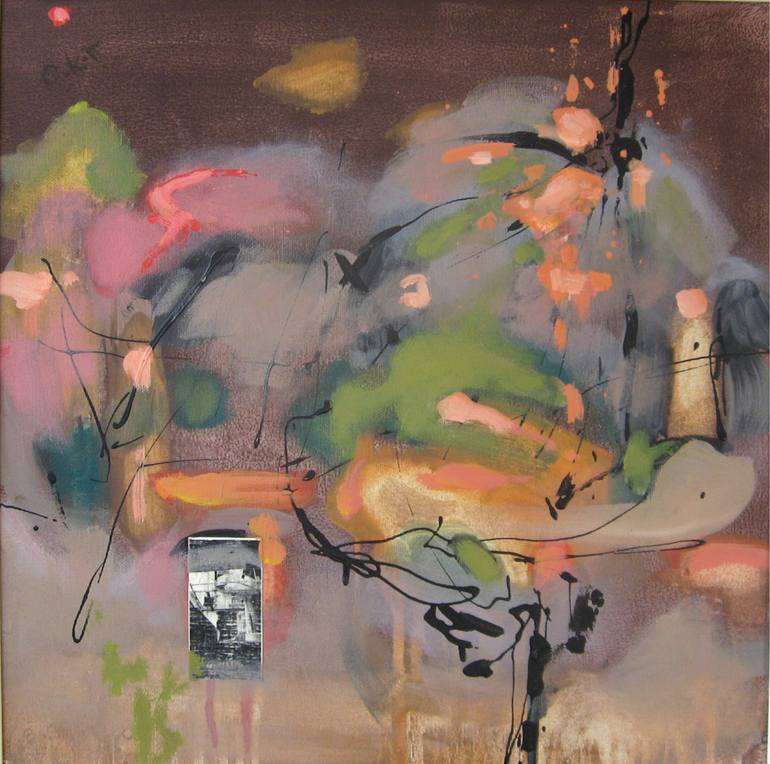 Night and Rust Painting by Sylvia Koeva | Saatchi Art