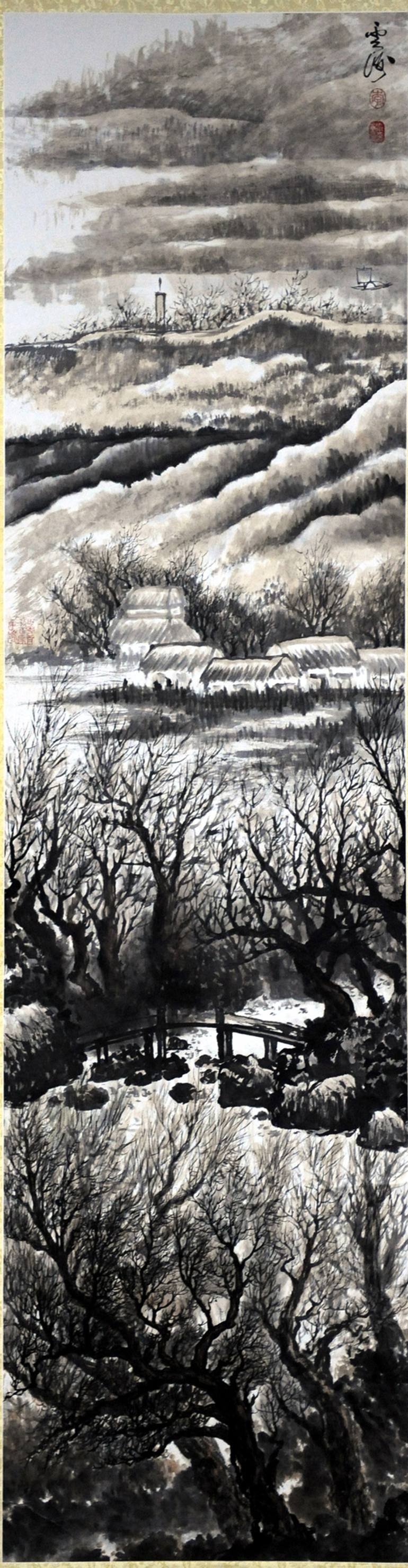 Chinese watercolour Landscape paining Painting by Weiping Li | Saatchi Art
