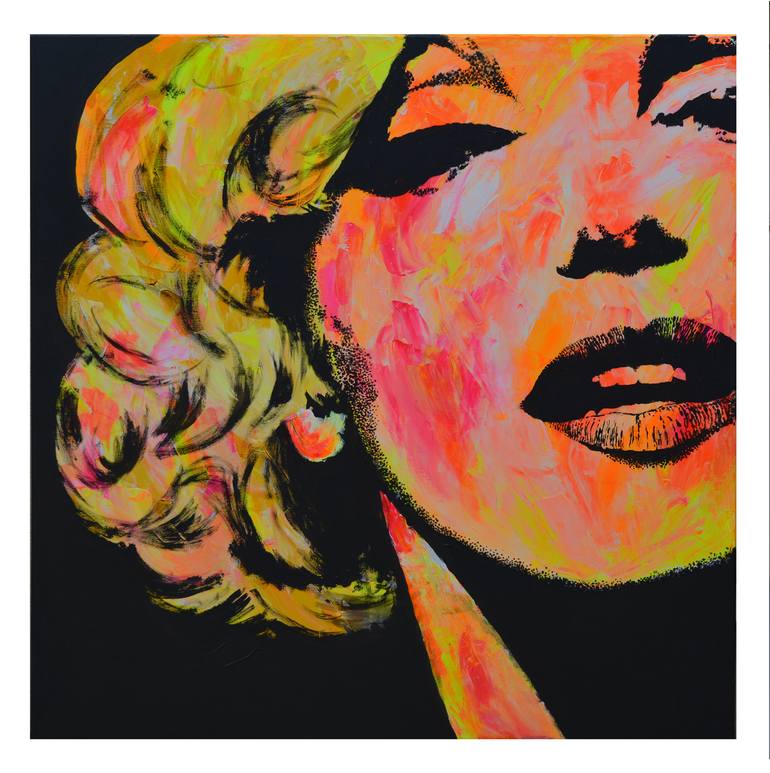 MARILYN MODERN PORTRAIT Painting by Nicolas GOIA | Saatchi Art