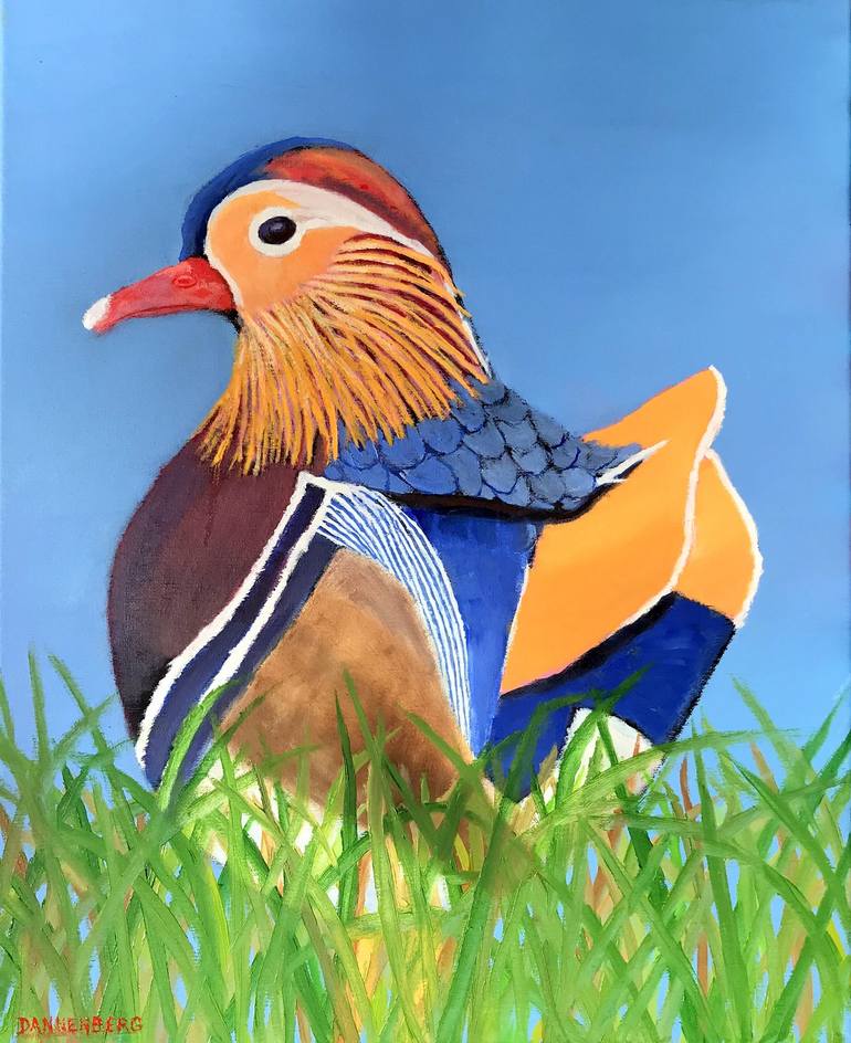 Mandarin Ducks Painting
