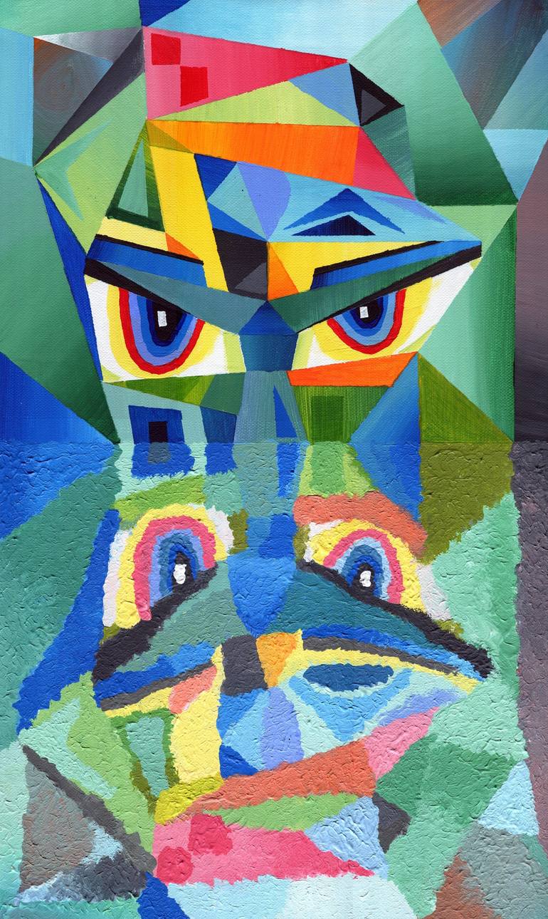 Self-Reflection Painting by Daniel Archer | Saatchi Art