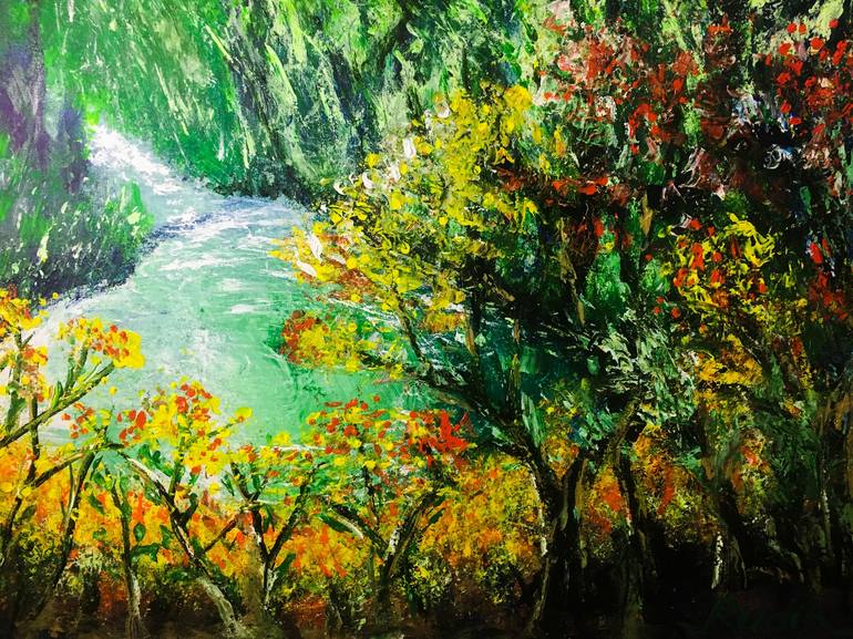 Hidden Eden Painting by Rudin Karyanto | Saatchi Art