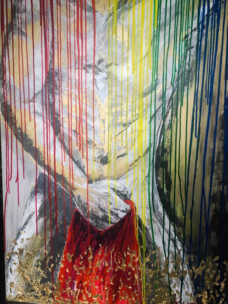 Rainbow Shower Painting by Rudin Karyanto | Saatchi Art