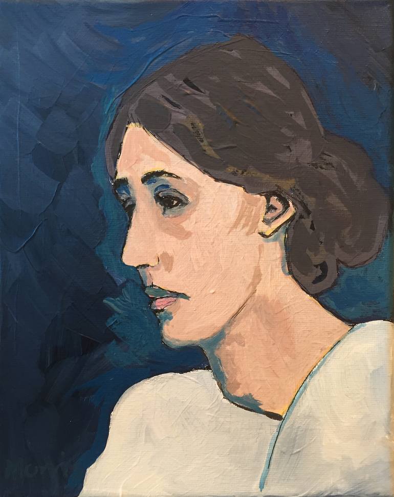 Virginia Woolf Painting by Brian L Morris | Saatchi Art