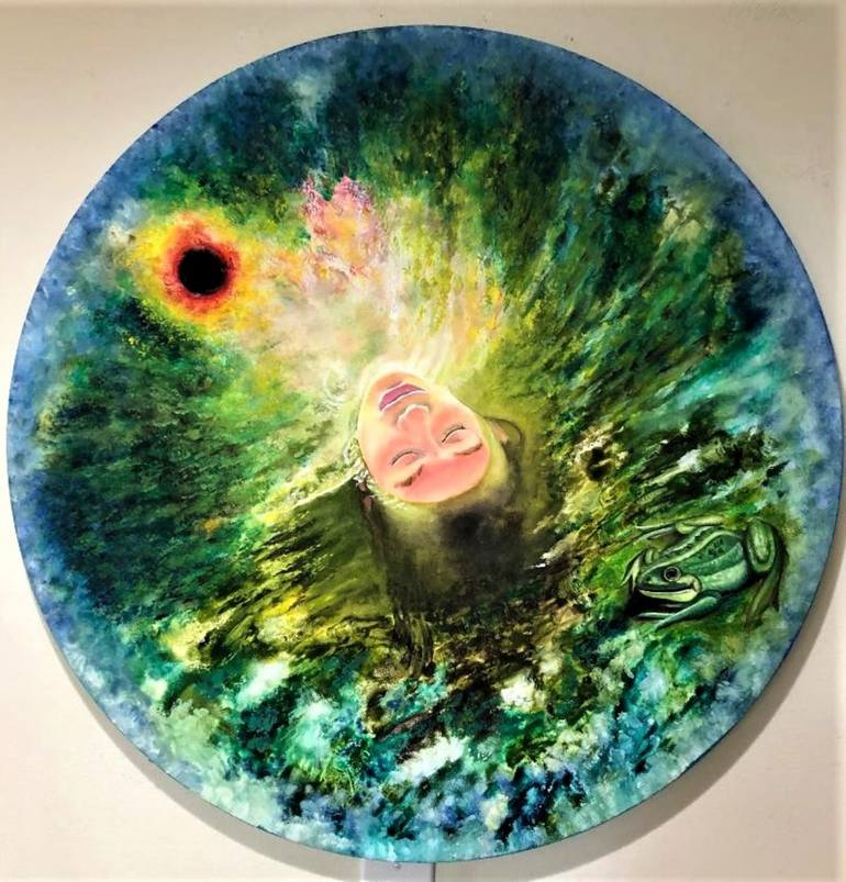 Floating.... in a sea of paint Painting by Walter Impert | Saatchi Art