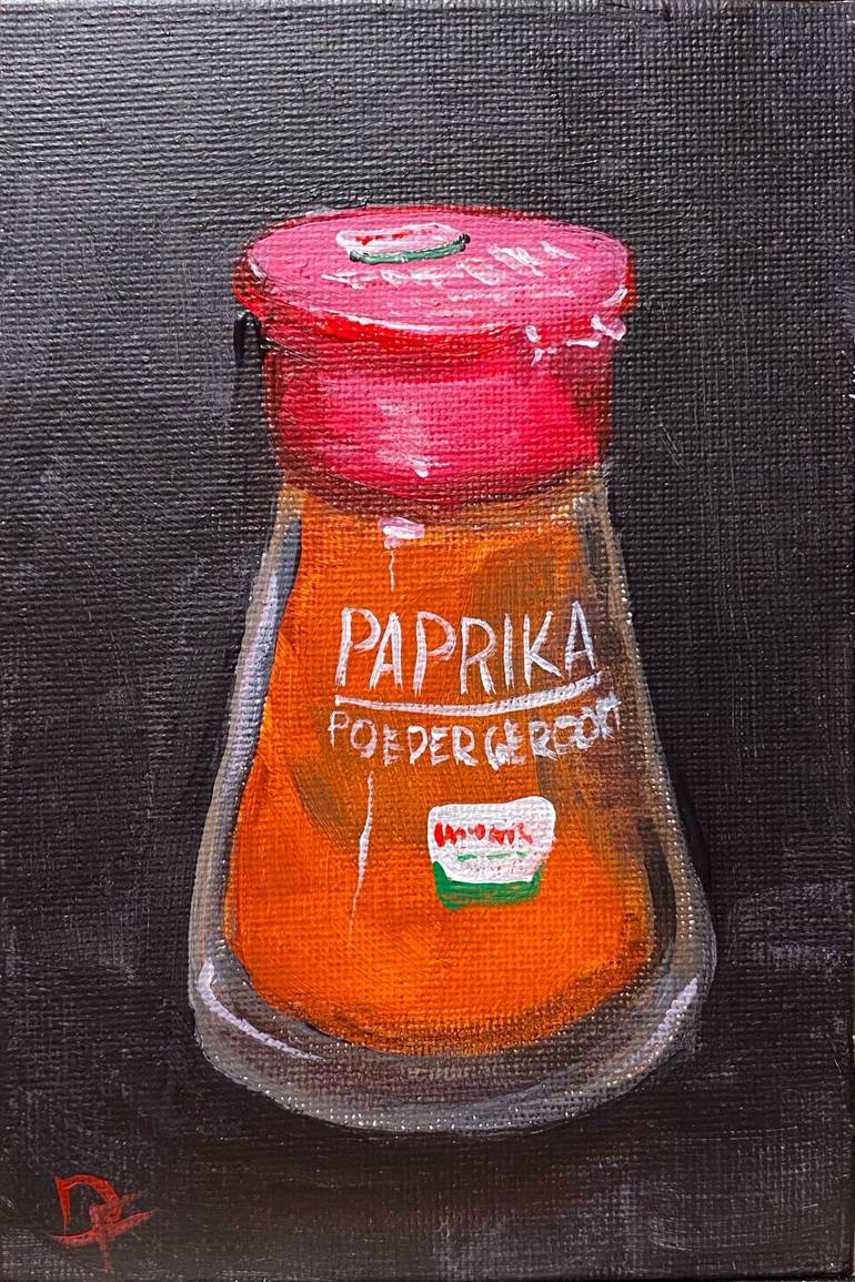 Still life with smoked paprika Painting by Dmitriy Fedorov | Saatchi Art