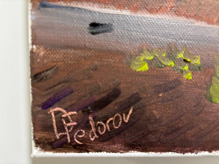 Red door in traditional Dutch house. Plein air Painting by Dmitriy ...